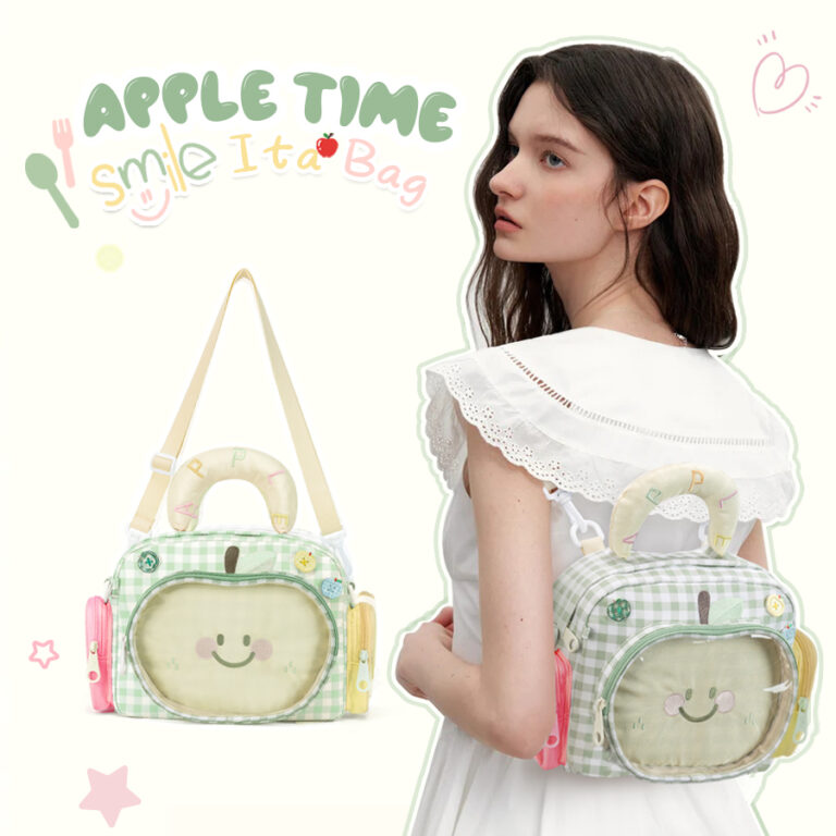 【Smile Apple】HandBag Cross-body Bag Green Cute Ita Backpack - The Junco ...