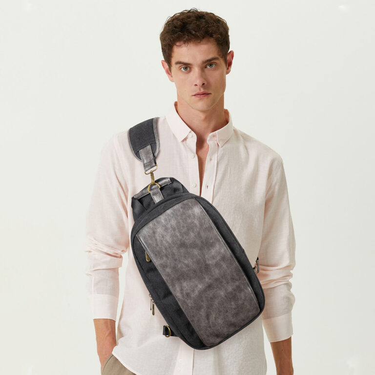 Waxed Canvas Chest Bag Fashion Waist Bag - The Junco Official